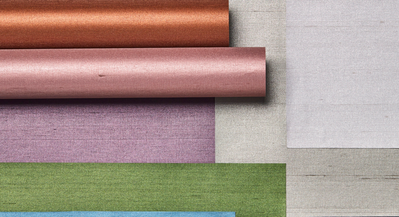 Explore Authentic Silk Wallcovering In A Rainbow Of Colors