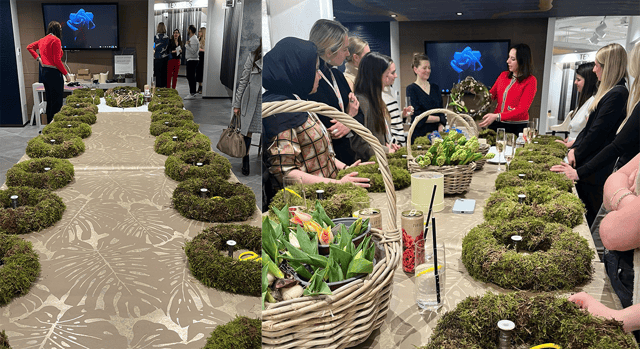 London Design Week Showroom Events: A Spring Wreath Making Class